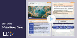 Ofsted PSHE Deep Dive: Staff Training PowerPoint - Twinkl