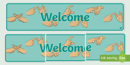 Australian Sign Language Banner (teacher made)