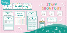 Staff Wellbeing Pack - Mindfulness Resource (teacher made)