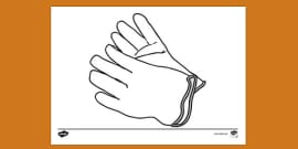 FREE! - Doctor Putting on Gloves Colouring Sheet | Colouring Sheets