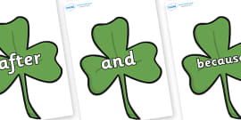 Connectives flashcards (teacher made) - Twinkl