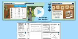 Introducing Square Numbers PowerPoint (teacher made)