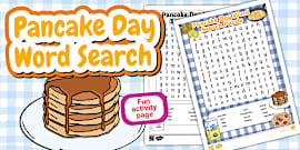 Pancake Day Word Search