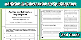 Strip Diagram Word Problems Worksheet | Twinkl USA