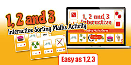 👉 Recognising Numbers to 3 Interactive Sorting Game