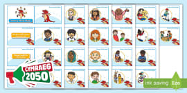 Learn Welsh: Templed Bwrdd Stori Gwag Mae gen i... / I Have...Blank ...