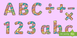 Pick and Mix Sweets Display Lettering (teacher made)