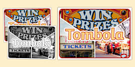Tombola Poster Template | Fundraising Resources | Twinkl