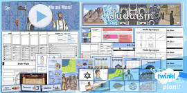 Jews and Judaism PowerPoint and Worksheet - jews, judaism, powerpoint