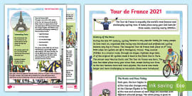 Tour de France Differentiated Reading Comprehension Activity French