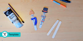 FREE! - Stick Puppets to Support Teaching on The Snowman