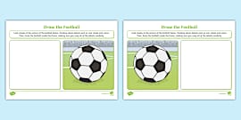 How to Draw a Football (teacher made) - Twinkl