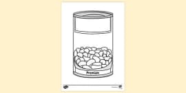 FREE! - Runner Bean Colouring | Colouring Sheets - Twinkl