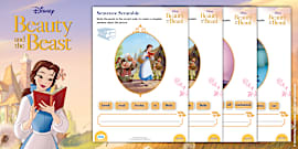 Beauty and the Beast: CVC, CVCC, CCVC Activity Sheets