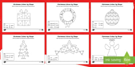 👉 KS1 3D Shape Present Sorting Activity (teacher made)