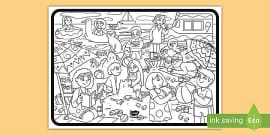 Ice Cream Mindfulness Colouring Page (teacher made) - Twinkl