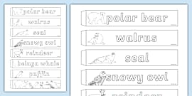 👉 Arctic Animals Peg Counting