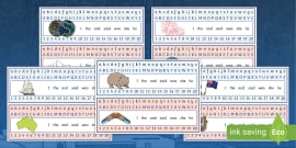 Desk Alphabet Strip Number line (teacher made) - Twinkl
