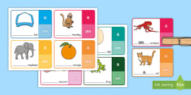 CVC Clip Cards (teacher made)