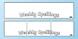 Power Words Display Banner (teacher made) - Twinkl