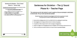 er Phonics Sentences Dictation Activity - Primary Resources