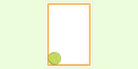 FREE! - Simple Blank Hot Dog Page Border | Page Borders | Twinkl