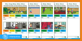 Colourful Semantics Activities| Cut-Up Sentences - Twinkl