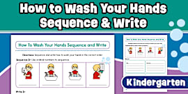 Crossing the Street Sequence and Write Worksheet