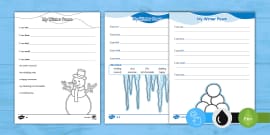Spring Senses Poem Writing Frame collection. (teacher made)
