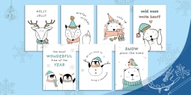 Winter Animals Word Cards (teacher made) - Twinkl