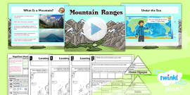 Diagram of a Mountain KS2 Labelling Activity (teacher made)