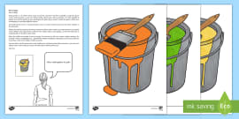 German Colours Worksheet (teacher made)