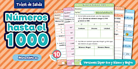 Póster: Números del 1 al 1000