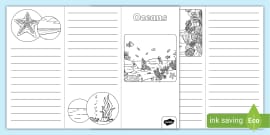 Ocean Animal Fact File Template (teacher made) - Twinkl