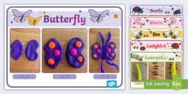 Insects and Garden Critters Peg the Flies Activity - Twinkl