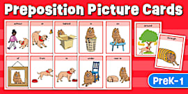 Prepositions of Place Reveal the Picture PowerPoint for K-2nd Grade