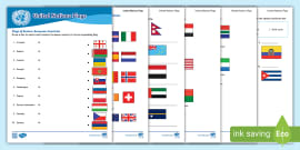 United Nations Countries' Flags (PowerPoint) | Grades 2 - 6 | Twinkl