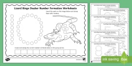 FREE! - Owl Bingo Dauber Number Formation Worksheets