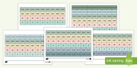 👉 Pastel Gattegno Chart Place Value Pack (teacher made)