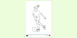 FREE! - Netball Team Colouring | Colouring Sheets - Twinkl