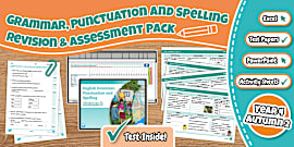 Year 4 Spring 1 Grammar, Punctuation and Spelling Pack