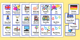 KS2 Visual Timetable Polish Translation (Teacher-Made)