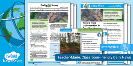 Rainforest Deforestation Reading Comprehension | Twinkl Go!
