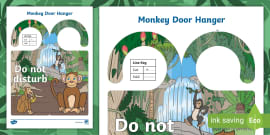 FREE! - * NEW * Rainbow Colours Door Hanger Worksheet