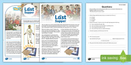 The Last Supper Word Search - The Last Supper activity