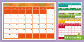 Editable 2023 Calendar - Printable Resources (teacher made)