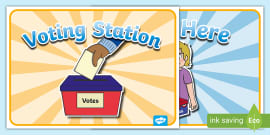 Book Voting Station Display Pack (teacher made) - Twinkl