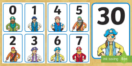 FREE! - Pirate Number Posters (teacher made) - Twinkl