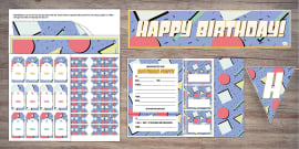 Born in the 90s Name Tags | Twinkl Party (teacher made)