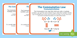 Commutative Law Display Posters KS1 (teacher made) - Twinkl